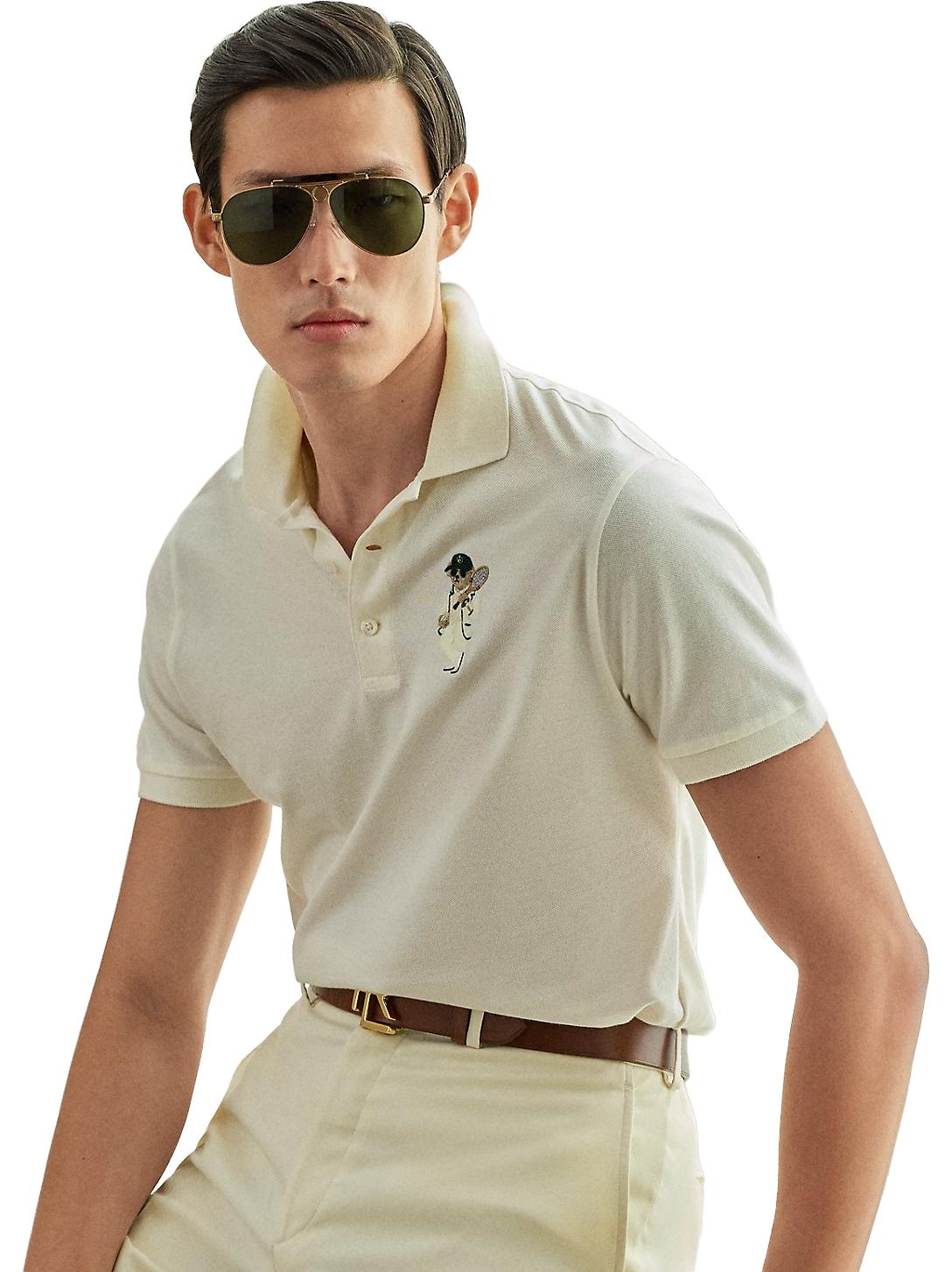RALPH LAUREN custom slim fit polo bear polo shirt